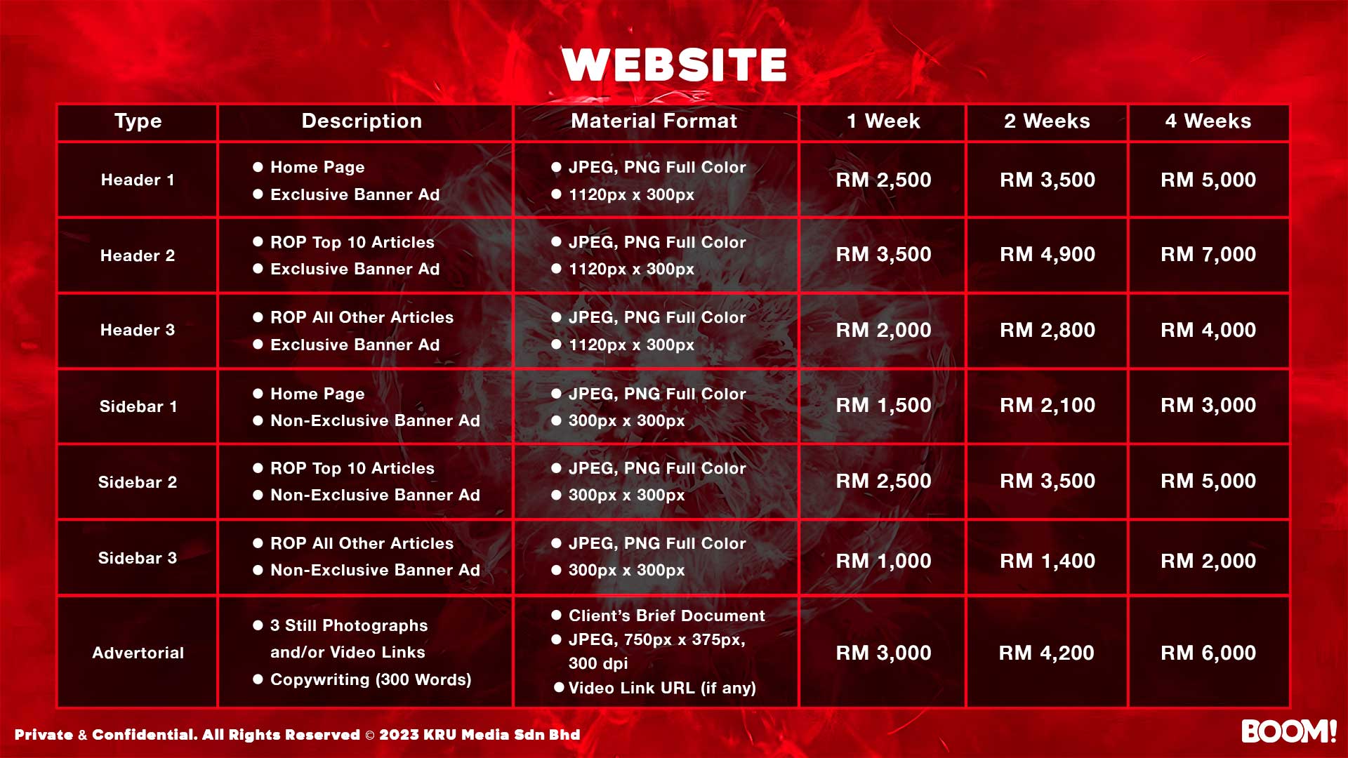 Advertising - Boom! Entertainment